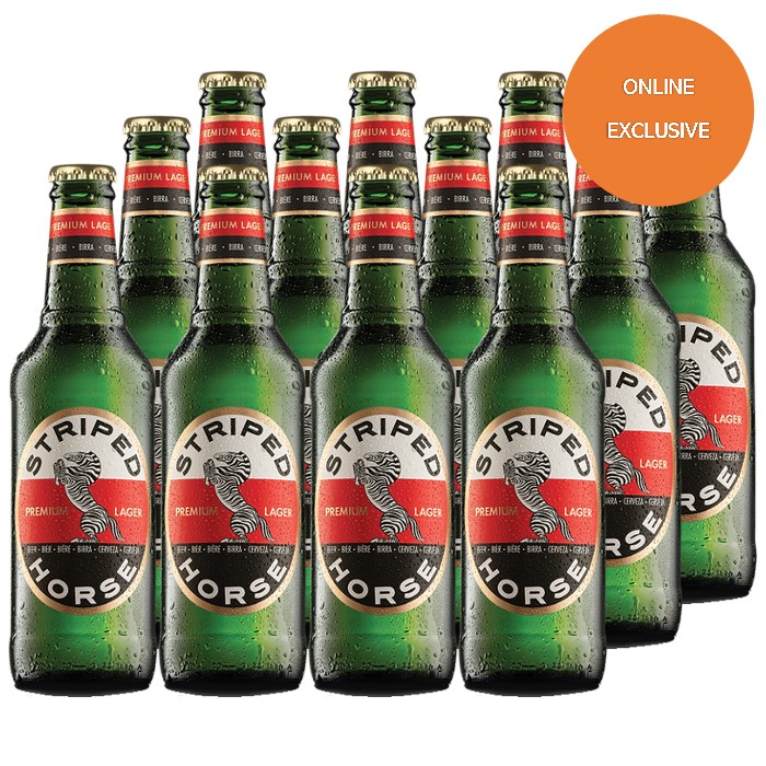 Striped Horse Lager 12 x 330ml NRB | Woodstock Liquors