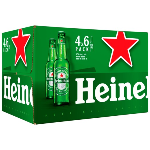 Heineken Premium Lager 24 x 330ml NRB | Woodstock Liquors