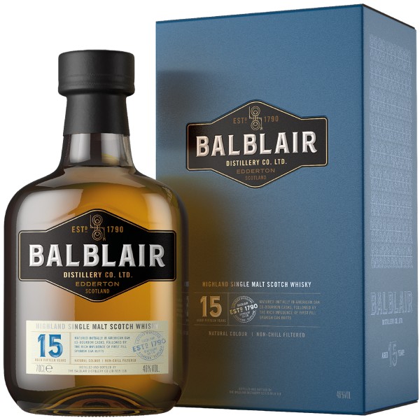 Balblair 15 Year Old Highland Single Malt Scotch Whisky 750ml ...